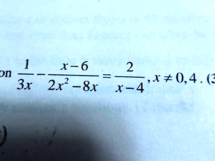 SOLVED 1 X 6 2 On X 0 4 3x 2x2 x X 4