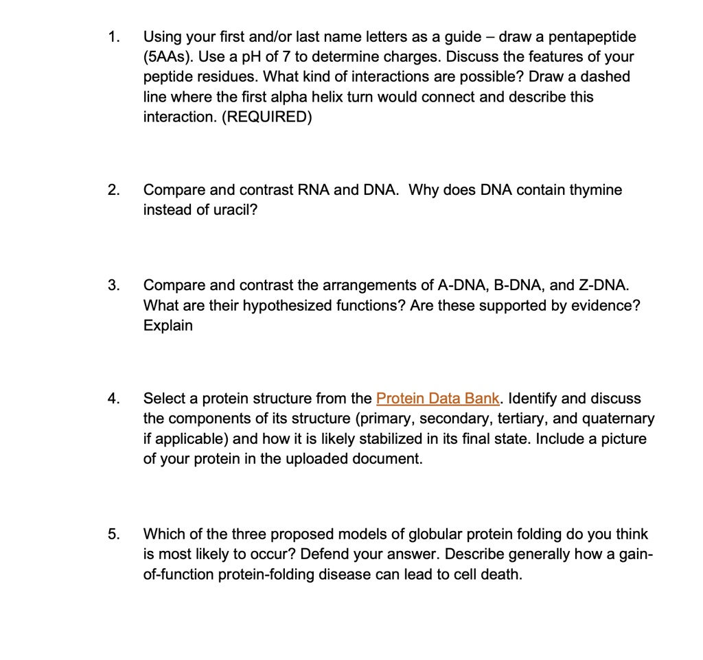SOLVED: Please answer these questions in detail. First and last name is ... SOLVED: Please answer these questions in detail. First and last name is ...