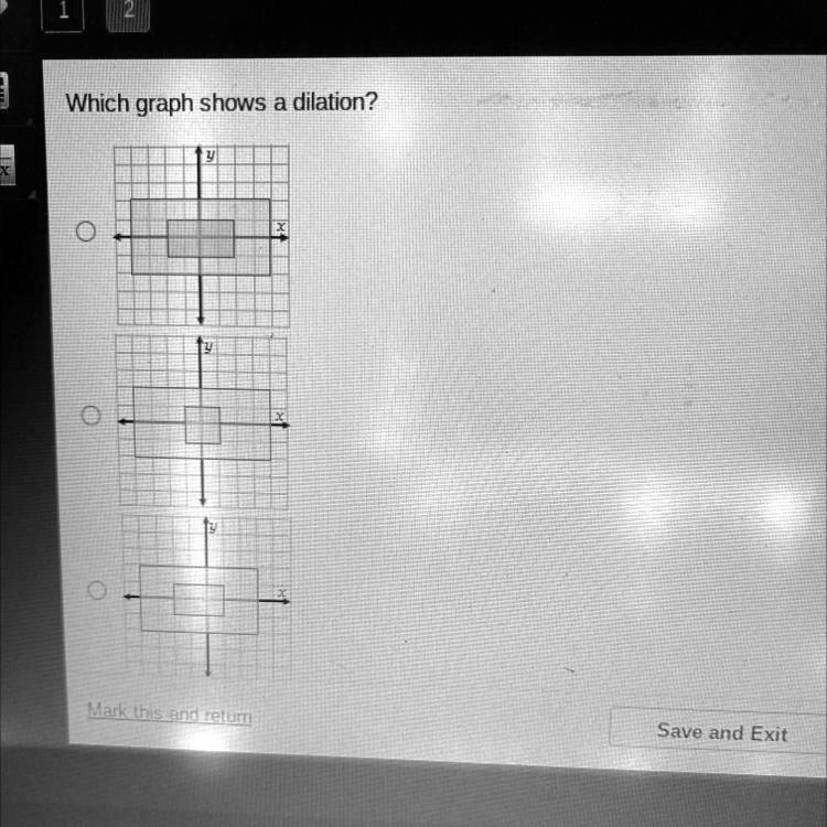 SOLVED: Which graph shows dilation? Which graph shows a dilation ...