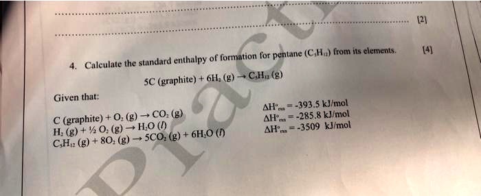 VIDEO solution: Calculate the standard enthalpy of formation for ...