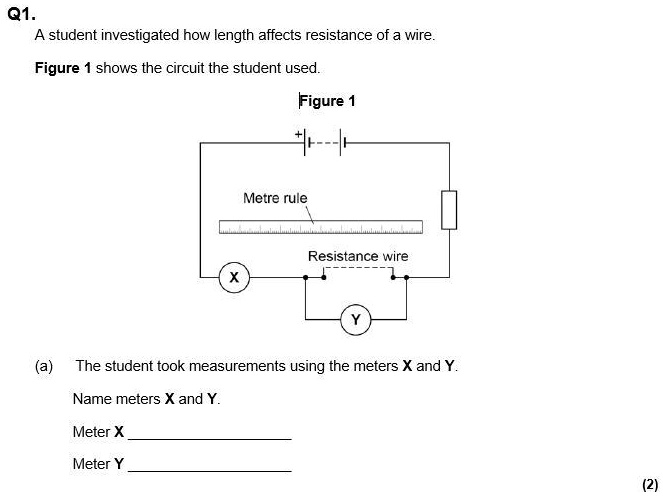 Q1. A student investigated how length affects resistance of a wire ...