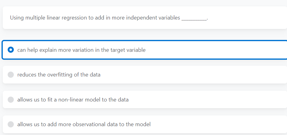 Using multiple linear regression to add in more independent variables . - can help explain more ...