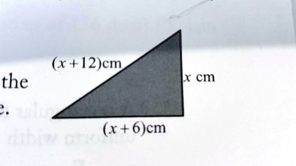 SOLVED: The figure shows a right triangle. Find the length of the ...