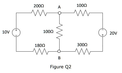 SOLVED: 5. Determine the currents flowing through all the resistors in Figure Q2 using the ...