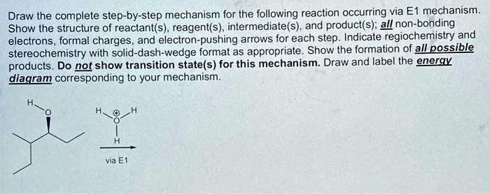 SOLVED: Draw the complete step-by-step mechanism for the following ...