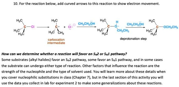 SOLVED:For the reaction below, add curved arrows to this reaction to ...