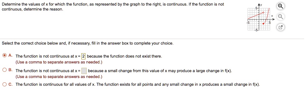 SOLVED: 'Thank you! Determine the values of for which the function; as ...