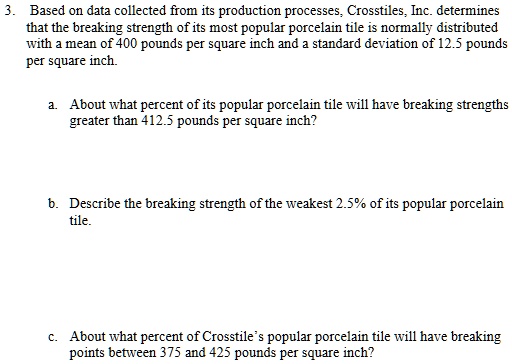 SOLVED: Based on data collected from its production processes ...