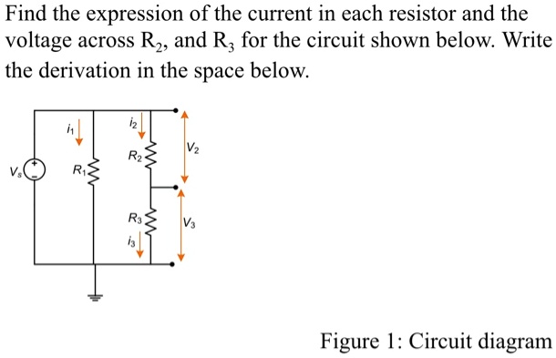 Solved Find The Expression Of The Current In Each Resistor And The