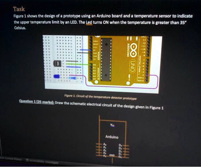 Task Figure 1 shows the design of a prototype using an Arduino board ...