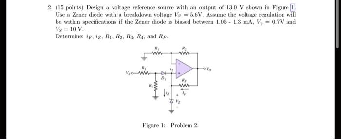 215 points design a voltage reference source with an output of 130 v ...