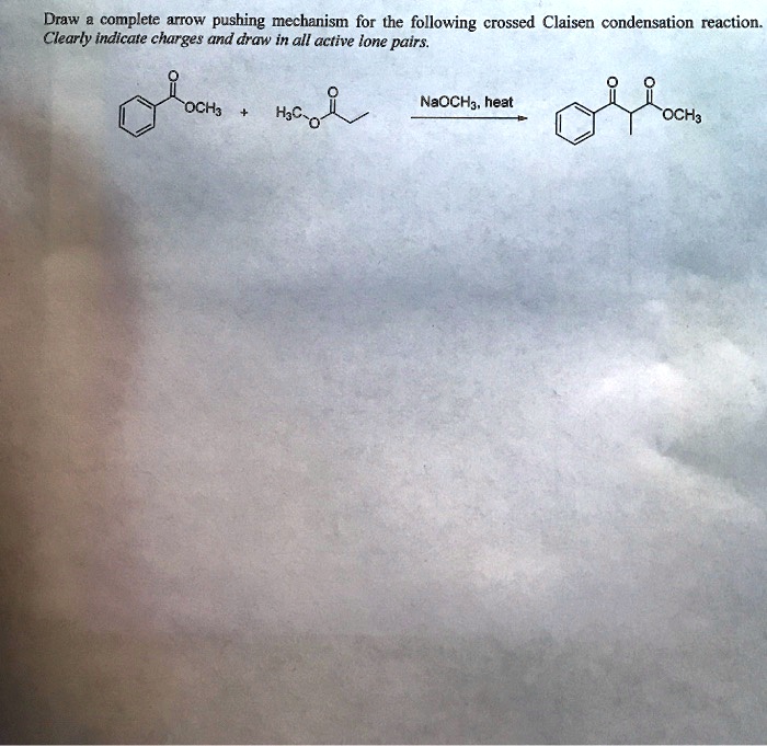 SOLVED: Draw complete arrow pushing mechanism for the following crossed ... SOLVED: Draw complete arrow pushing mechanism for the following crossed ...