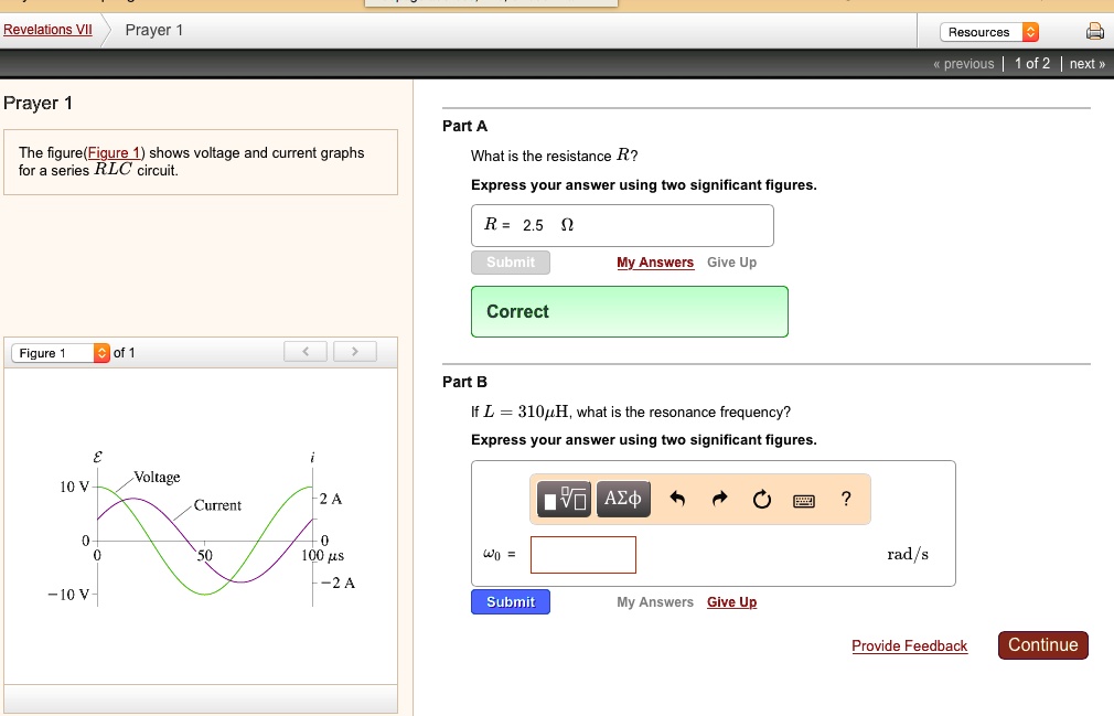 Prayer 1 The figure (Figure 1) shows voltage and current...