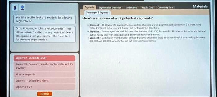 texts you take another look at the criteria for effective segmentation ...