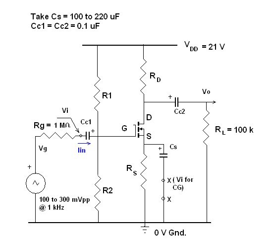 SOLVED: Common-Source (CS) and Common-Gate (CG) Small-Signal MOSFET ...