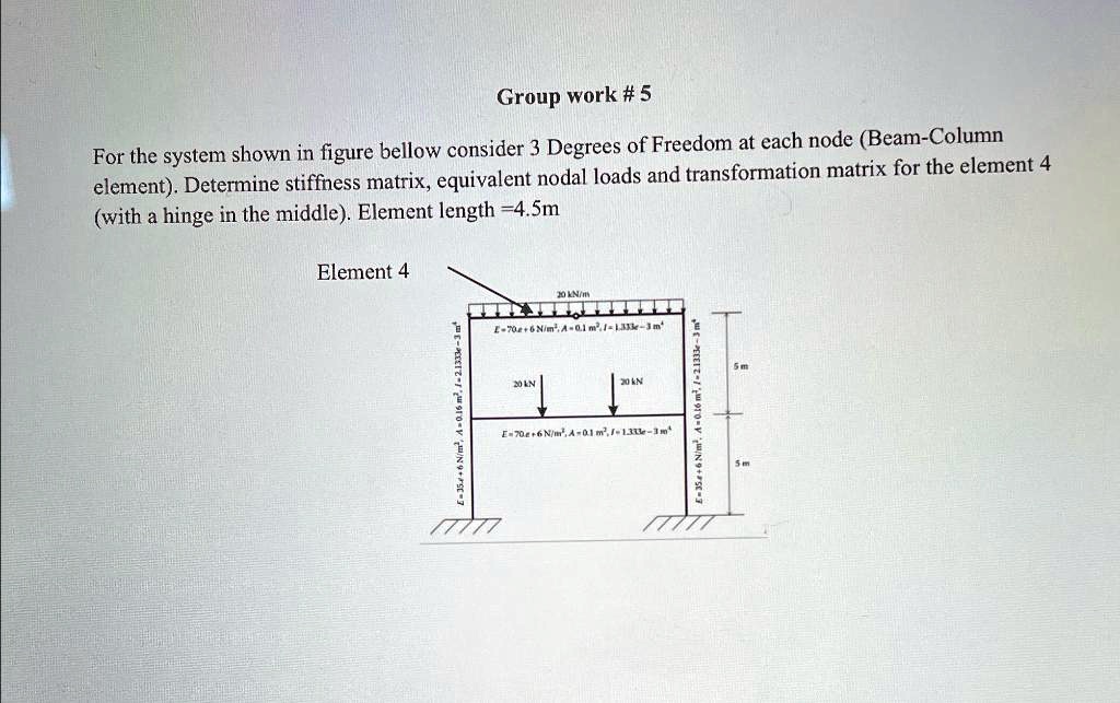 Group work #5 For the system shown in figure bellow consider 3 Degrees ...
