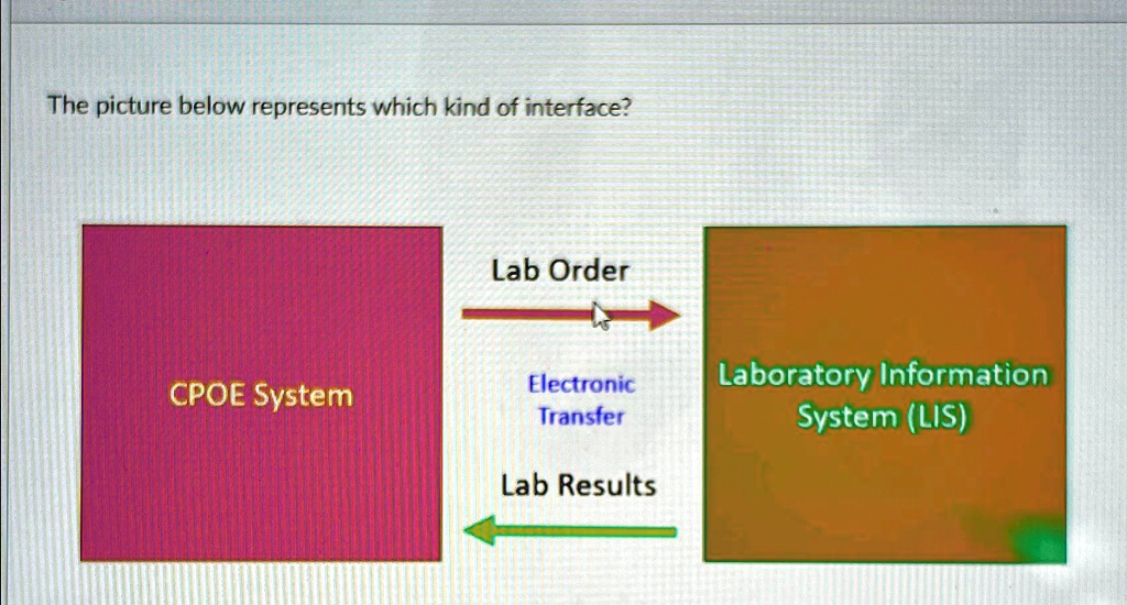 SOLVED: The picture below represents which kind of interface? Lab Order ...