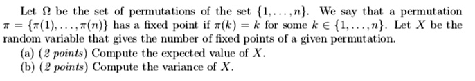 SOLVED: Let be the setof permutations of the set {13 a}. We sav that ...