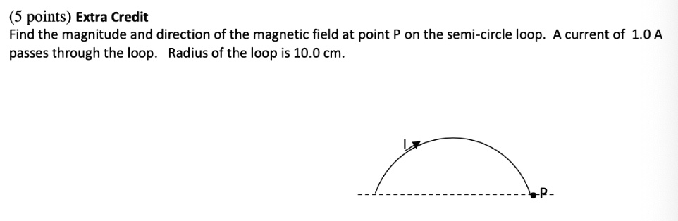 SOLVED: (5 points) Extra Credit Find the magnitude and direction of the ...
