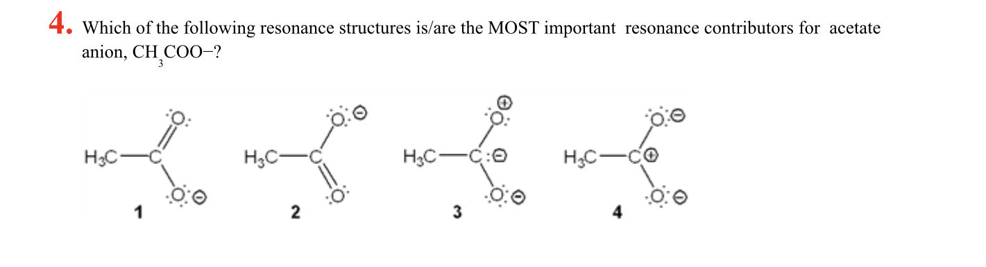 Ch3cooch3 Resonance Structure