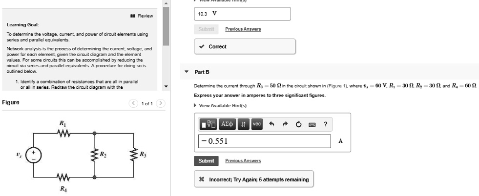 [GET ANSWER] 10.3 V Review Submit Previous Answers Learning Goal: To ...