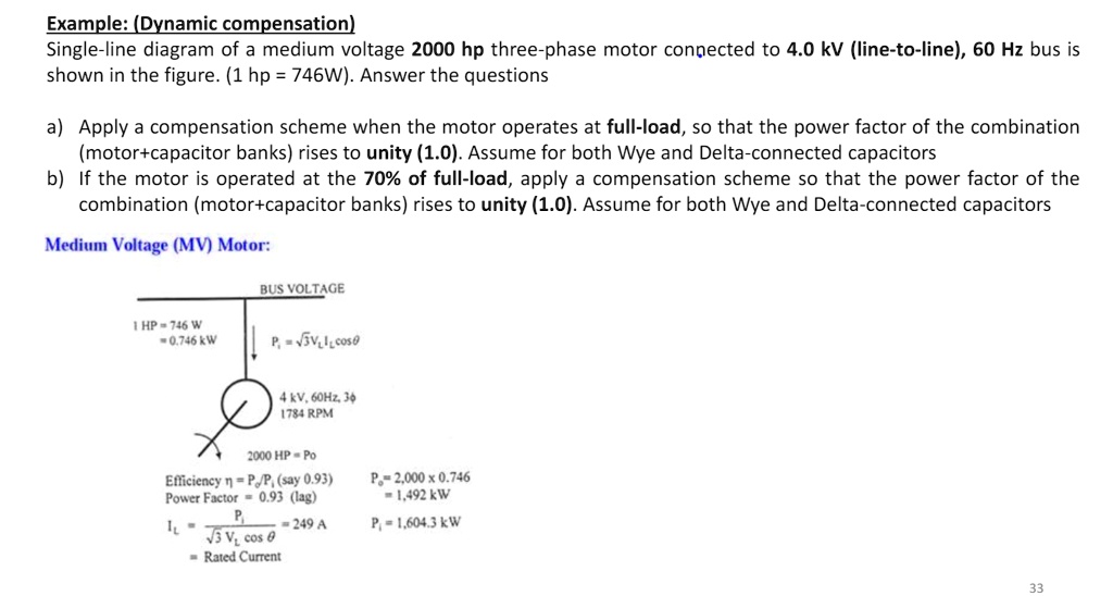 Example: (Dynamic compensation) Single-line diagram of a medium voltage ...