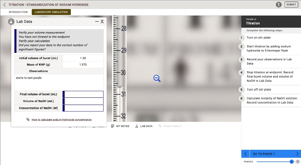 SOLVED: TITRATION-STANDARDIZATION OF SODIUM HYDROXIDE INTRODUCTION ...