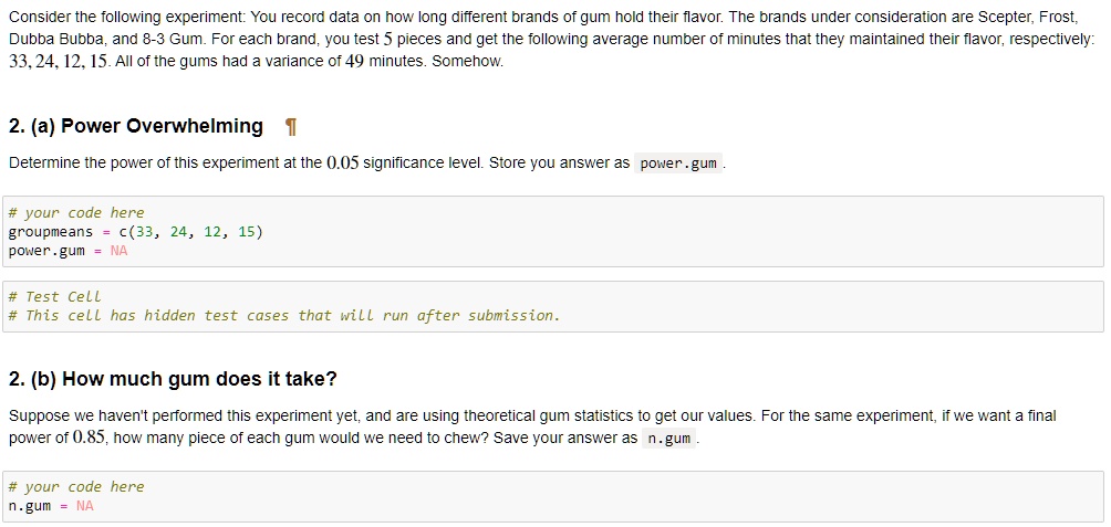 Consider the following experiment: You record data on how long ...