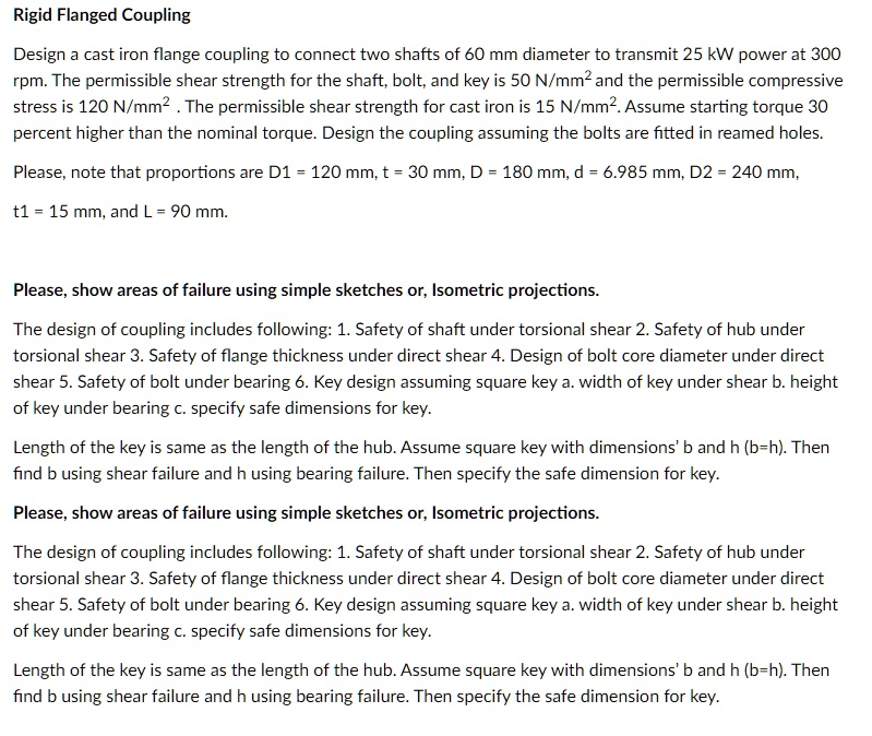 rigid flanged coupling design a cast iron flange coupling to connect ...