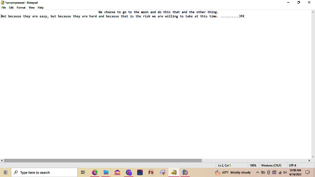 Solved C Program Goals Of This Assignment 1 To Implement The Compression Algorithm That 9962