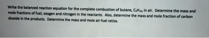 SOLVED: Write the balanced reaction equation for the complete ...