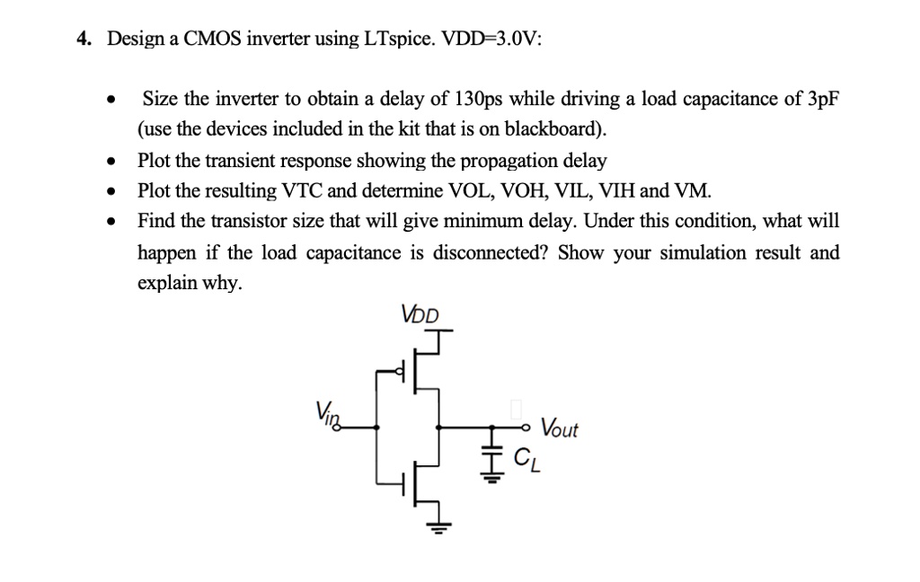 SOLVED: Help me solve this using graphs from LTspice 4. Design a CMOS ... SOLVED: Help me solve this using graphs from LTspice 4. Design a CMOS ...