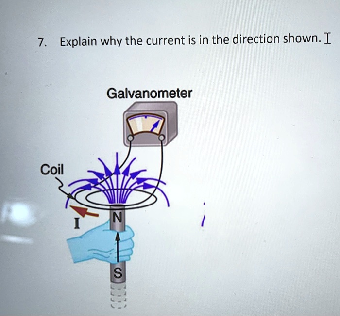 7 explain why the current is in the direction shown i galvanometer coil 08157