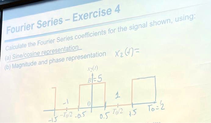 Fourier Series Exercise 4 Calculate The Fourier Series Coefficients For The Signal Shown