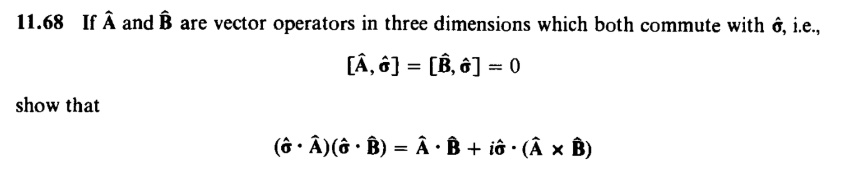 SOLVED: If A and B are vector operators in three dimensions which both ...