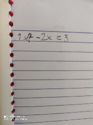 SOLVED: +x^2-2 x=3