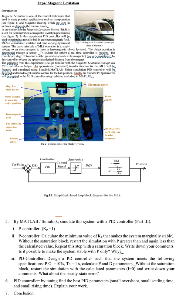 exp4 magnetic levitation introduction magnetic levitation is one of the ...
