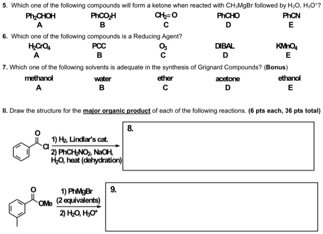 SOLVED:Which one of the following compounds will form ketone when ...