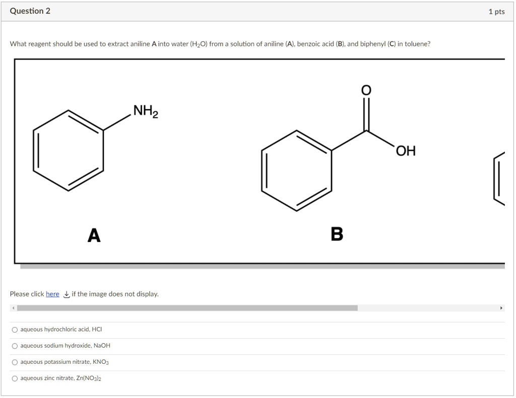 What reagent should be used to extract aniline A into water...