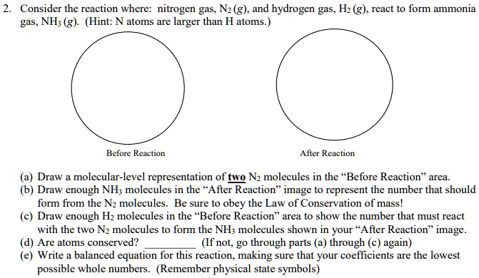 SOLVED: Consider the reaction where: nitrogen gas; Nz (g). and hydrogen ...