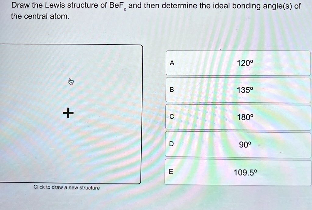 draw the lewis structure of bef2 and then determine the ideal bonding ...