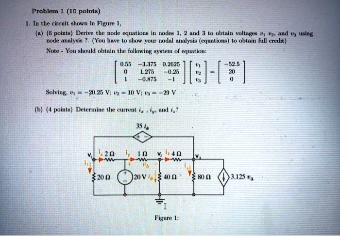 SOLVED: Problem 1 (10 points) 1. In the circuit shown in Figure 1 ...