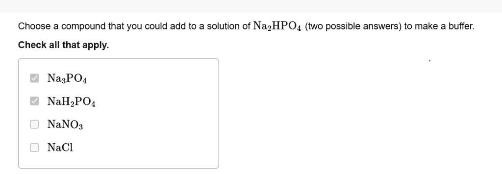 SOLVED: Please provide clear explanation why the answer is a and b. Choose a compound that you ...