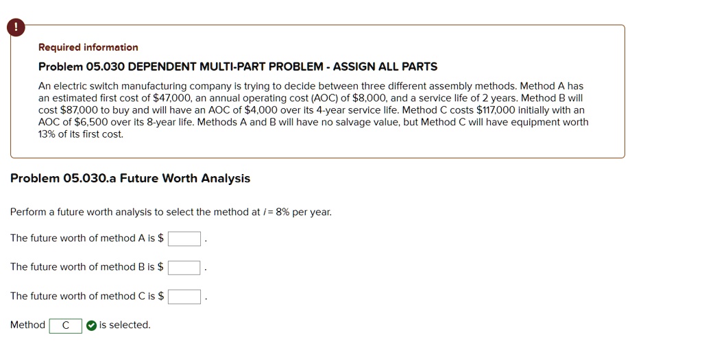 SOLVED: Required information Problem 05.030 DEPENDENT MULTI-PART ...