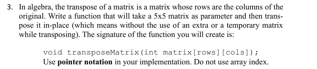 Solved Write A C Program That Uses Pointer Notation In Your Implementation Do Not Use Array