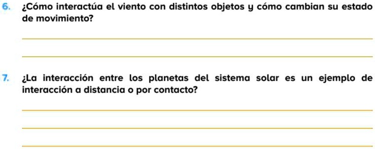 SOLVED: Me ayudan con estas dos preguntas plis iCómo interactúa el ...