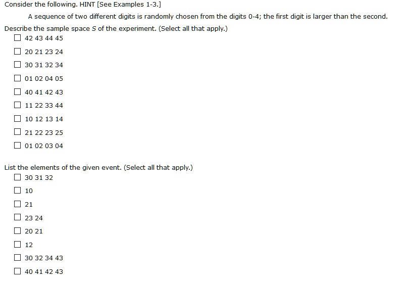 consider the following hint see examples 1 3 sequence of two different digits is randomly chosen ...