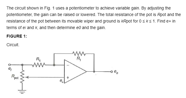 The circuit shown in Fig. 1 uses a potentiometer to achieve variable ...