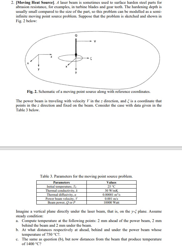 moving heat source calculation