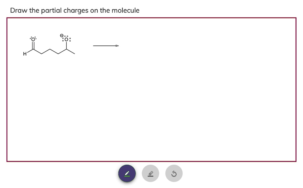 SOLVED: Draw the partial charges on the molecule